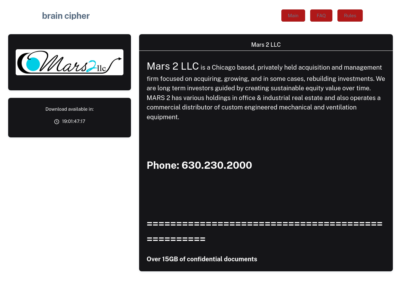 brain cipher details